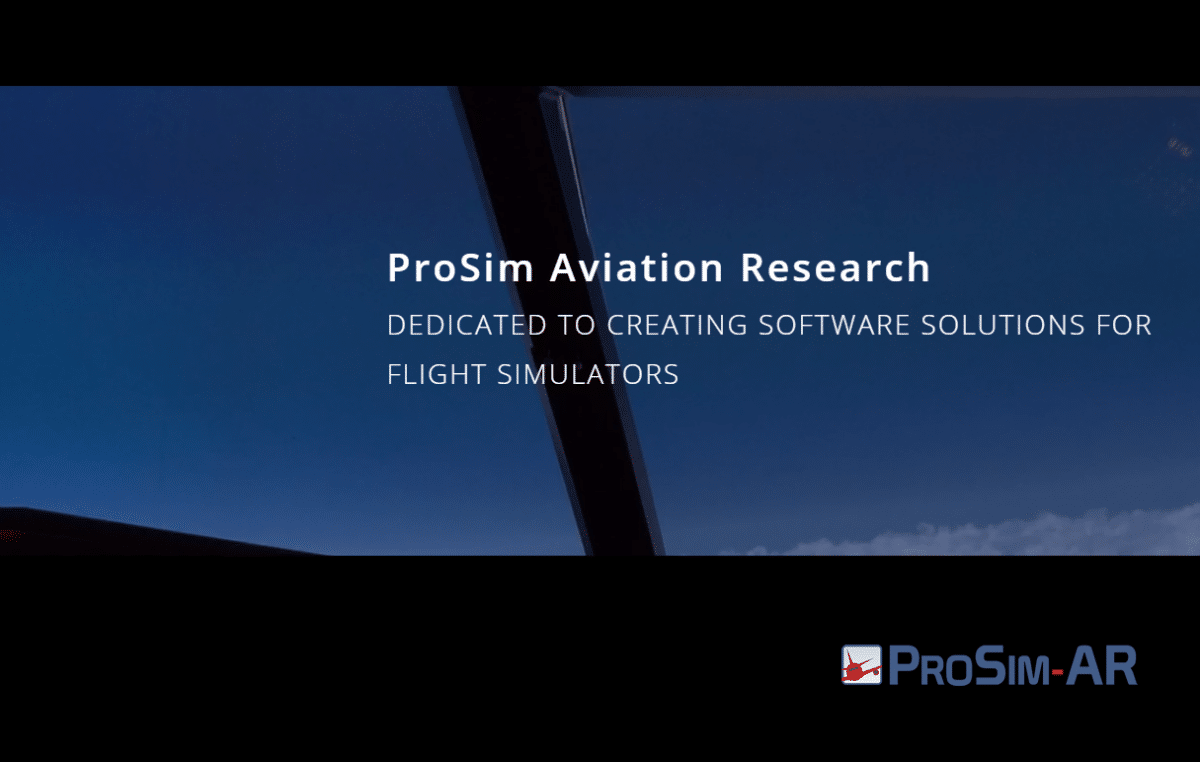 ProSim-AR werden die Ersten sein! – simFlight.DE