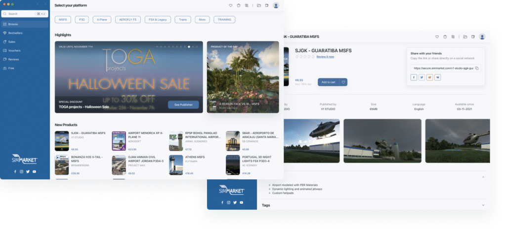 Die SIMMARKET App ist da! – simFlight.DE