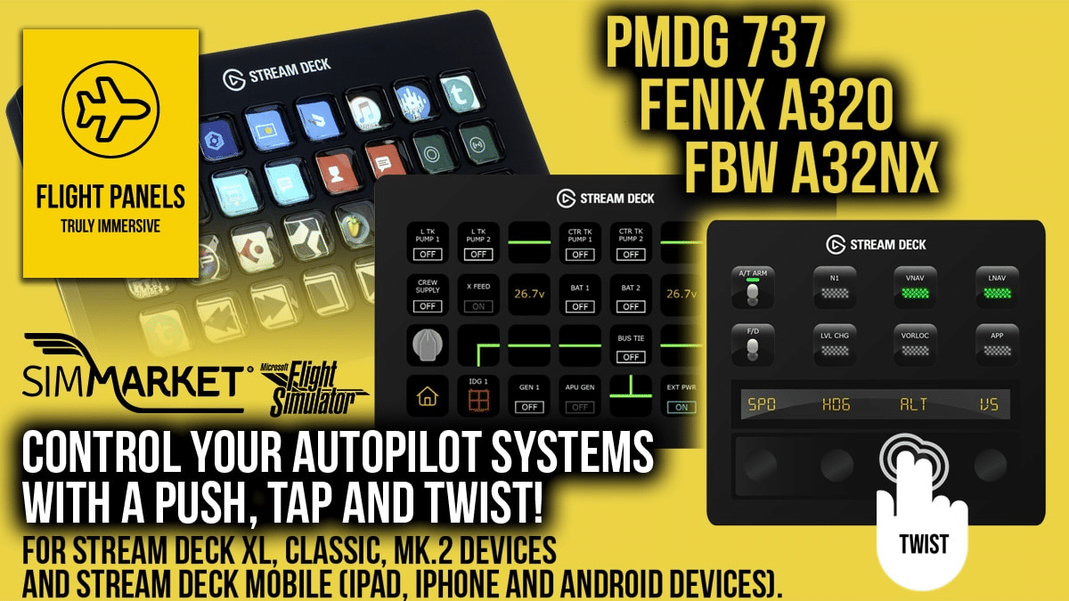 Stream Deck Panels bei SIMMARKET – simFlight.DE