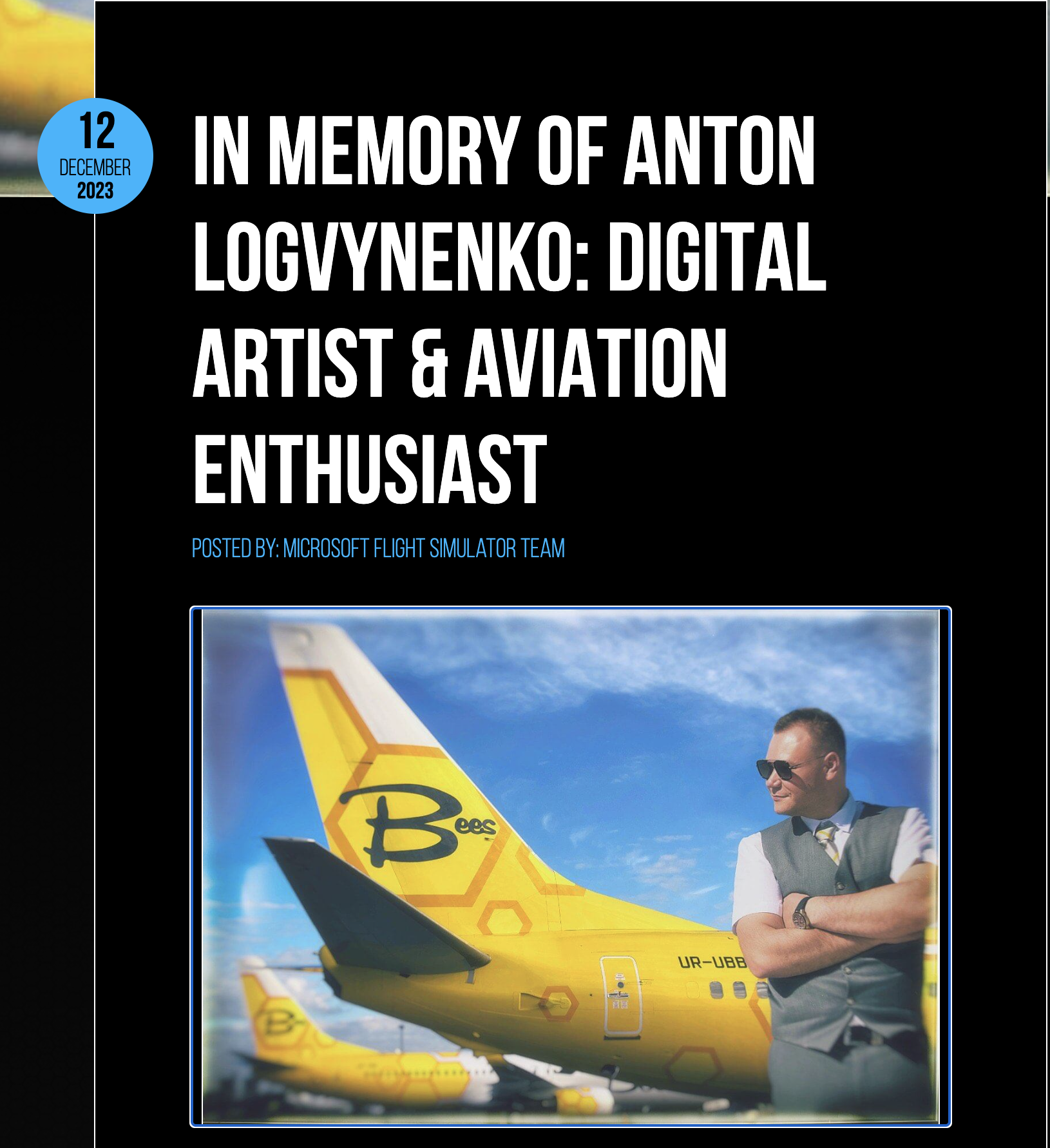 Digitaler Künstler und Simmer Anton Logvynenko im Kampf gefallen ...