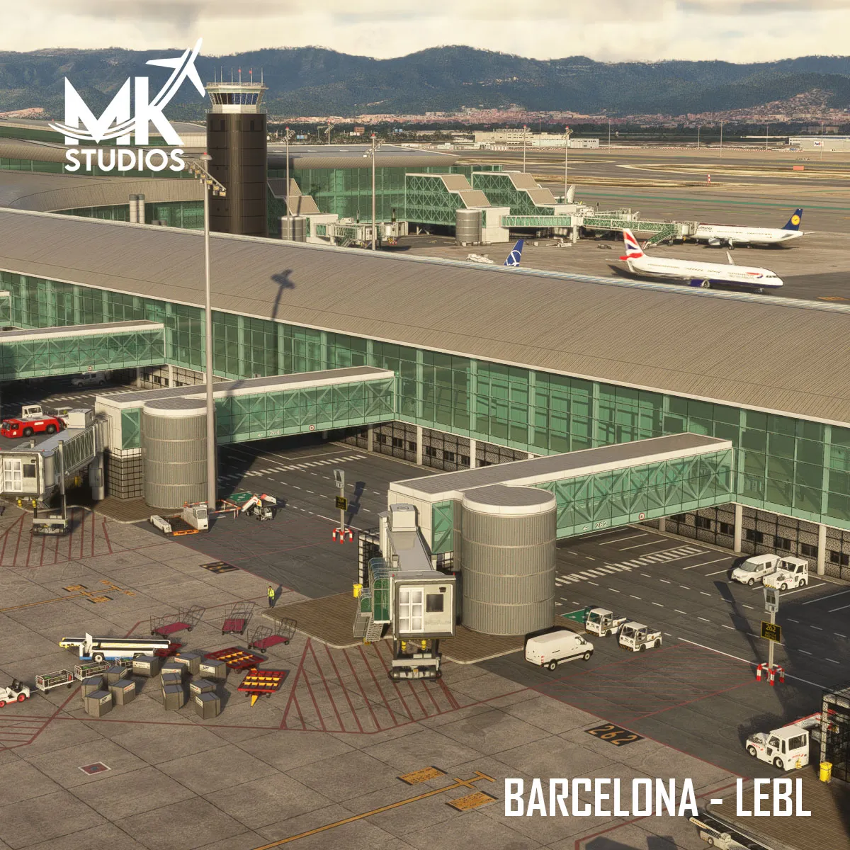 Neues Barcelona-El Prat Airport Update V1.10 – simFlight.DE