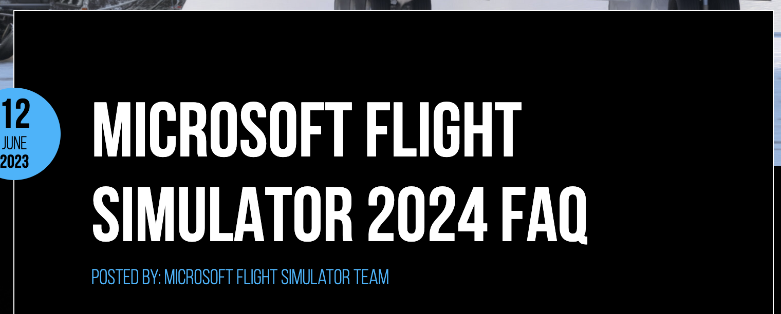 MSFS2024 FAQ Seite – simFlight.DE