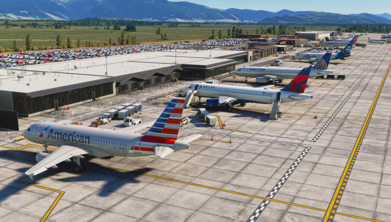 Detaillierte Nachbildung des Jackson Hole Airports im MSFS – simFlight.DE