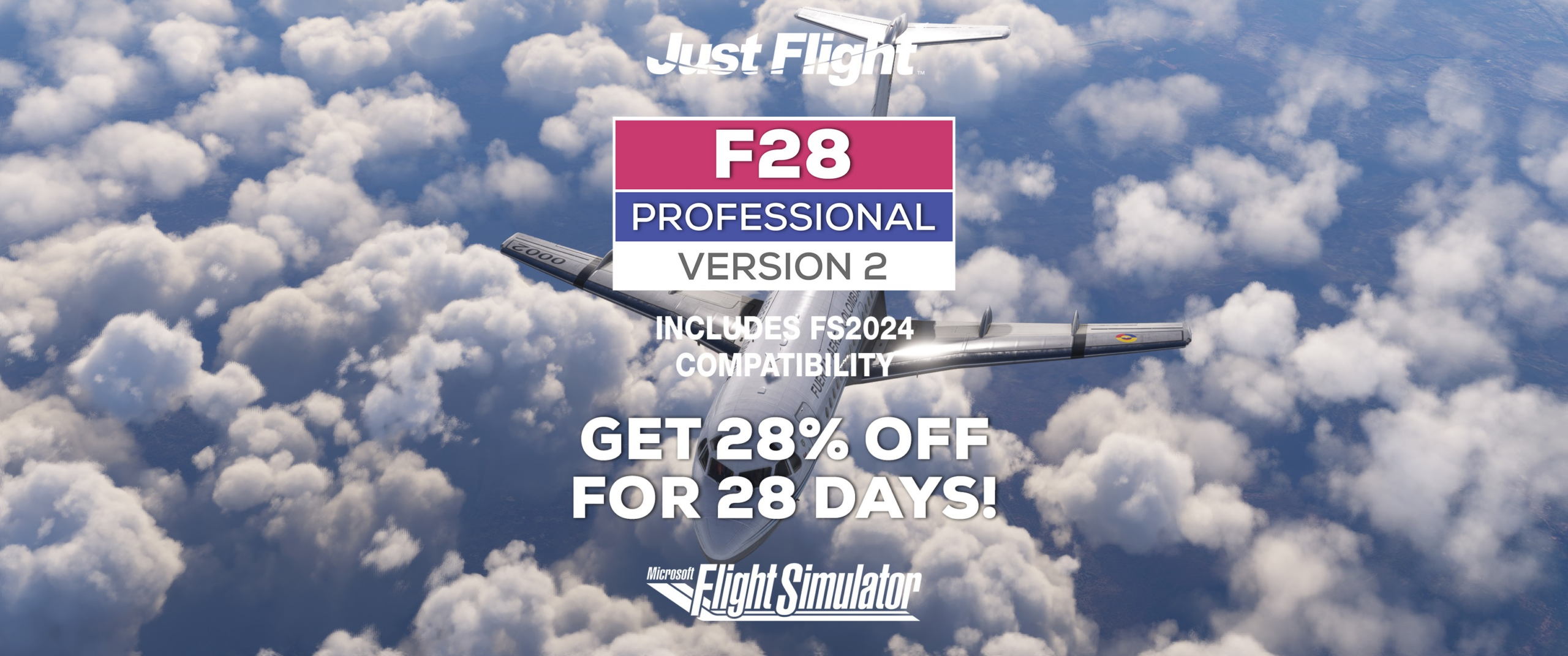 Just Flight veröffentlicht Version 2 des F28 Professional für MSFS2020/2024 – simFlight.DE