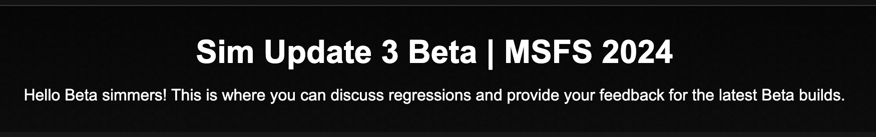 Microsoft: Sim Update 3 Beta startet heute, Sim Update 16 für MSFS2020 und Dev Livestream bald ...