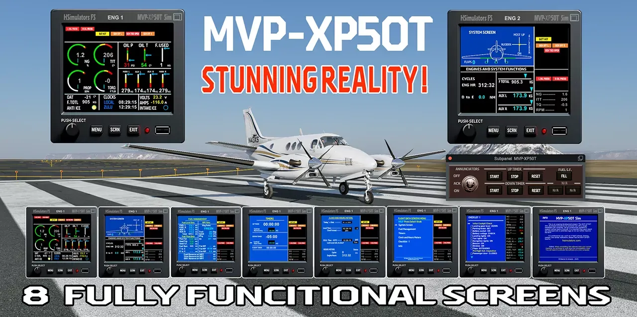 MVP-XP50T-Simulation – Atemberaubende Realität für X-Plane 12 – simFlight.DE
