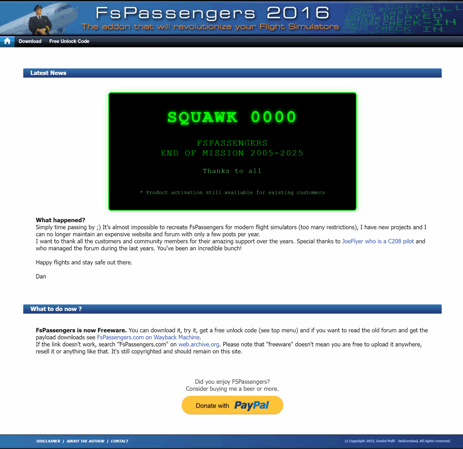FSPassengers wird Freeware – simFlight.DE